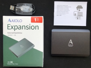 【外付けHDD】AIOLOはどう？使い勝手、付属品を画像付きで紹介